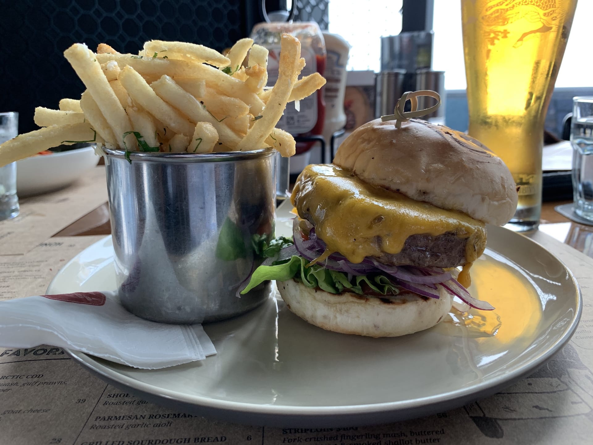 Classic Cheese Burger, Cook & Brew, Singapore